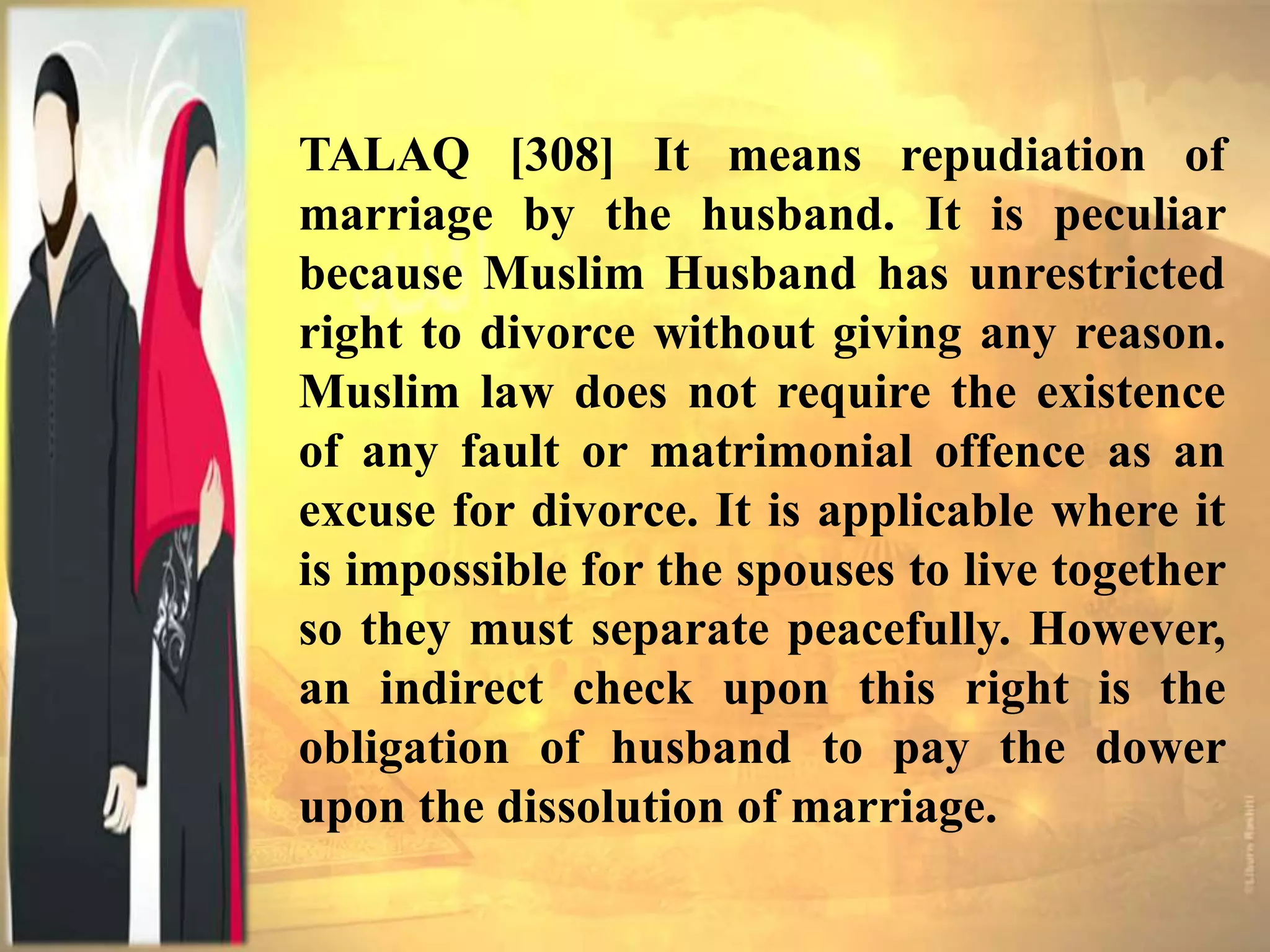 Concept of divorce in islam (talaq) | PPSX
