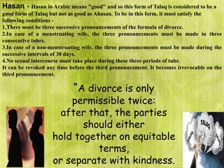 Concept of divorce in islam (talaq) | PPSX