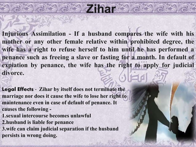 Concept of divorce in islam (talaq) | PPSX | Divorce | Family and Relationships