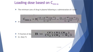 CONCEPT OF DOSING and KINETICS OF ELIMINATION.pptx