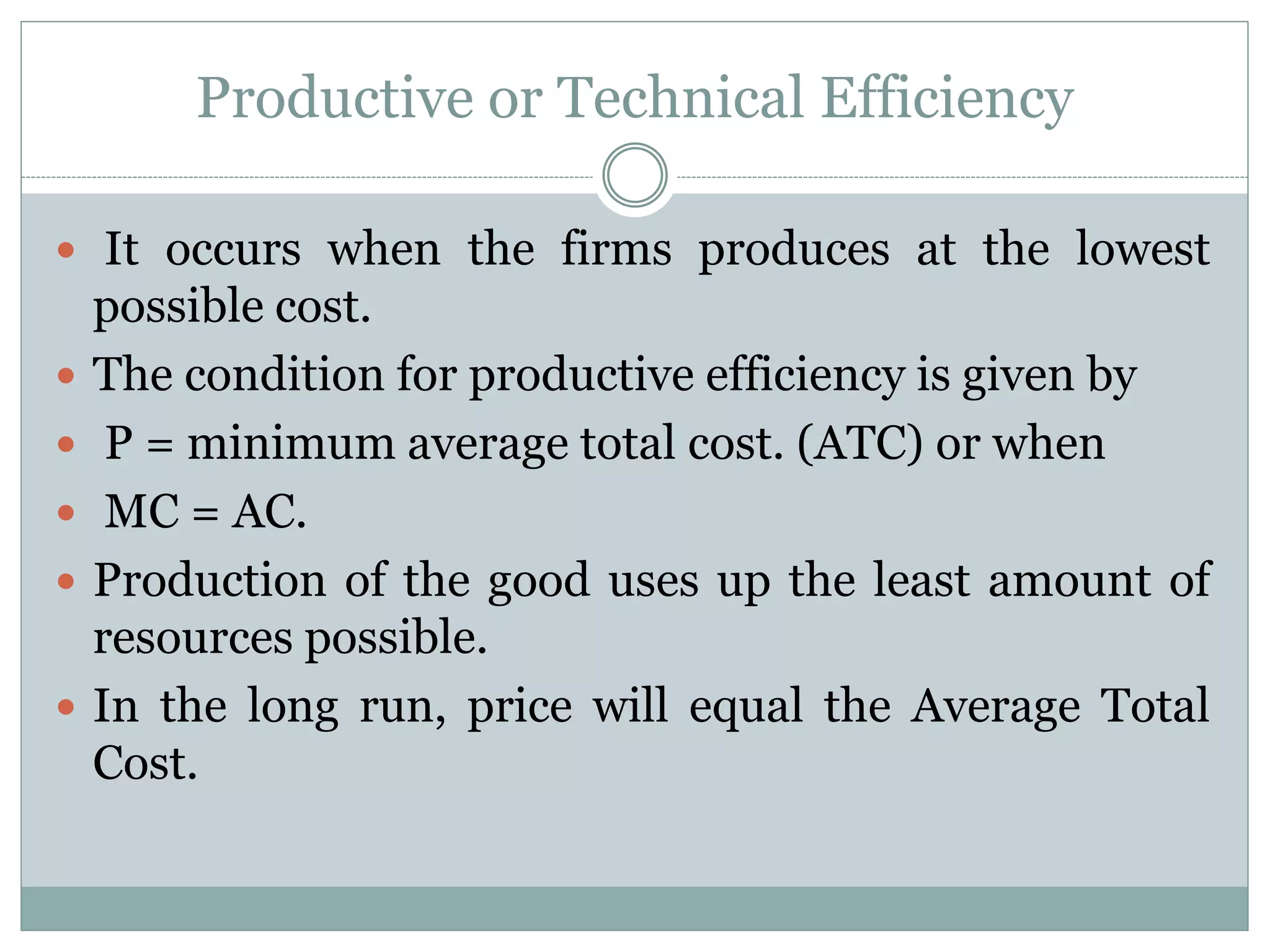 Concept of economic efficiency | PPT