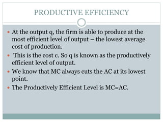 Concept of economic efficiency | PPT