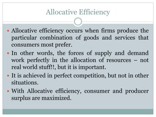 Concept of economic efficiency | PPT