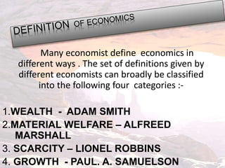 Concept of economics | PPTX