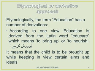 B.Ed. - First Year - CONCEPT OF EDUCATION.pptx