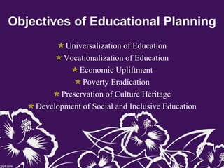 Concept of educational planning | PPTX