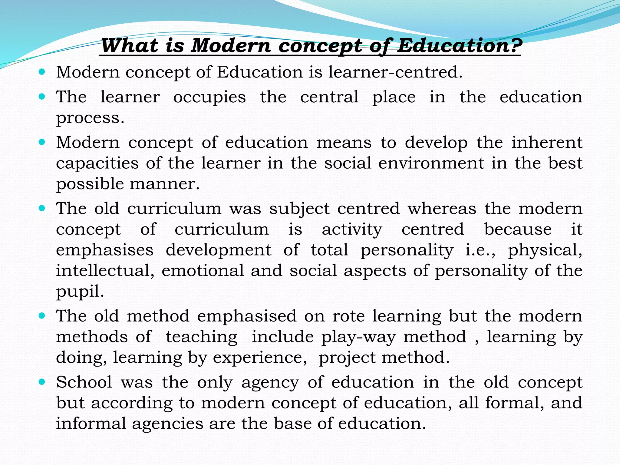 Concept of education ppt. | PPTX