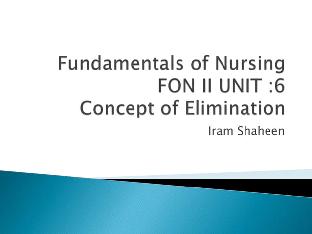 concept of elimination-2.pptx | Digestive Disorders | Diseases and ...