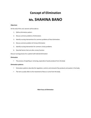 Concept of Elimination.pdf
