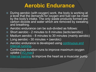 Concept of Endurance training | PPTX