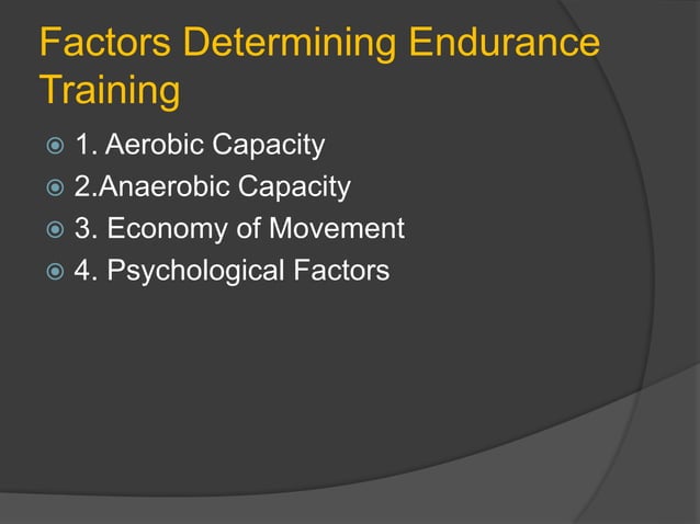 Concept of Endurance training | PPTX | Running and Jogging | Fitness ...