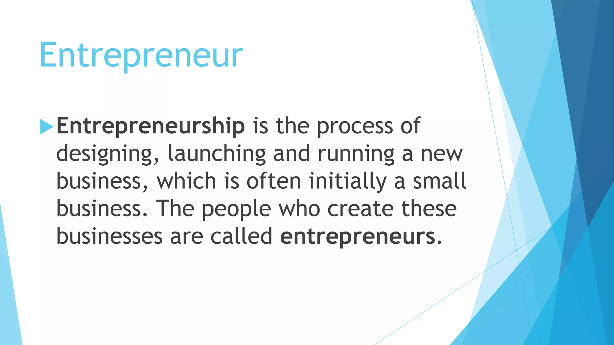 Concept of entrepreneurship | PPTX | Startups | Business