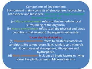 Concept of environment | PPTX