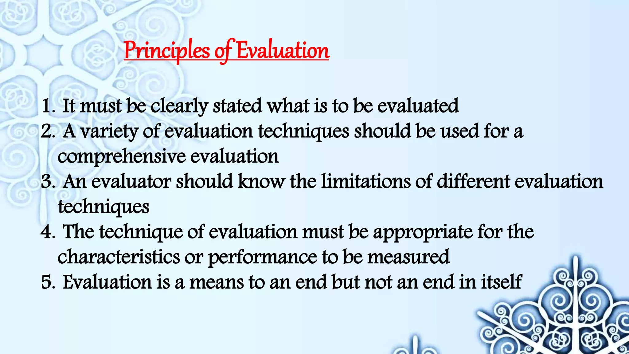 Concept of Evaluation | PPTX