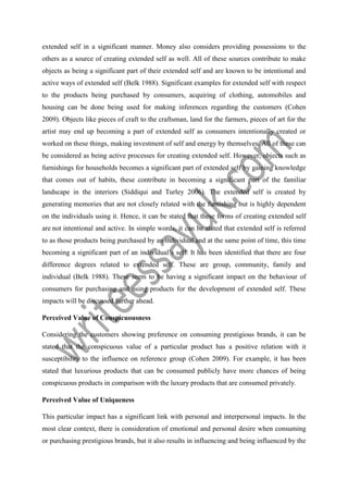 Concept of extended self and impact on consumer behaviour | PDF