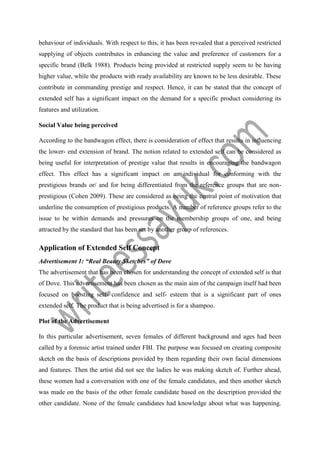 Concept of extended self and impact on consumer behaviour | PDF