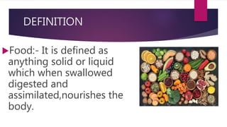 Concept of food science | PPTX