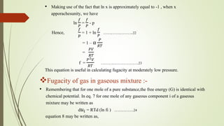 Concept of fugacity.pdf | Chemistry | Science