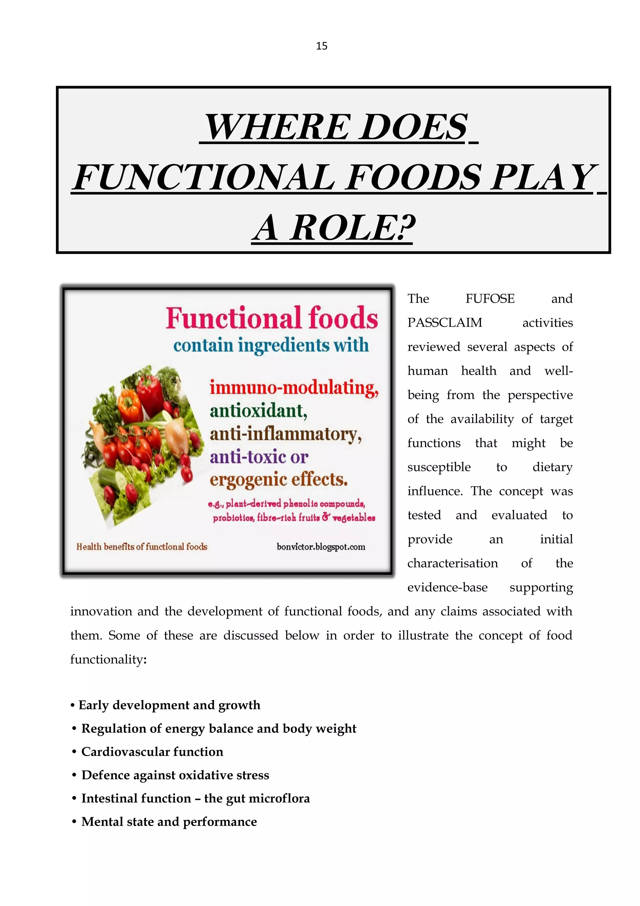 Concept of functional foods | DOC