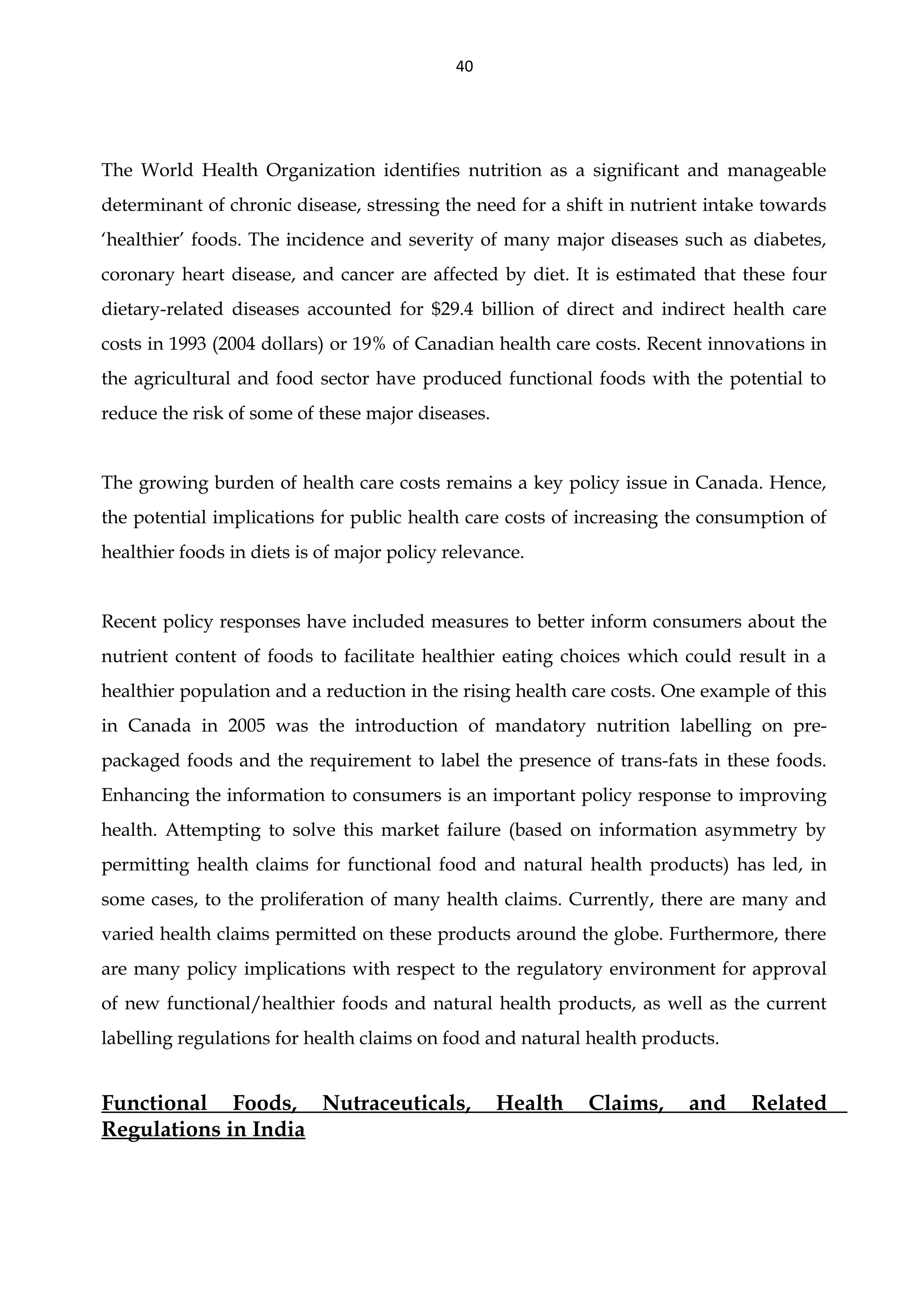 Concept of functional foods | DOC