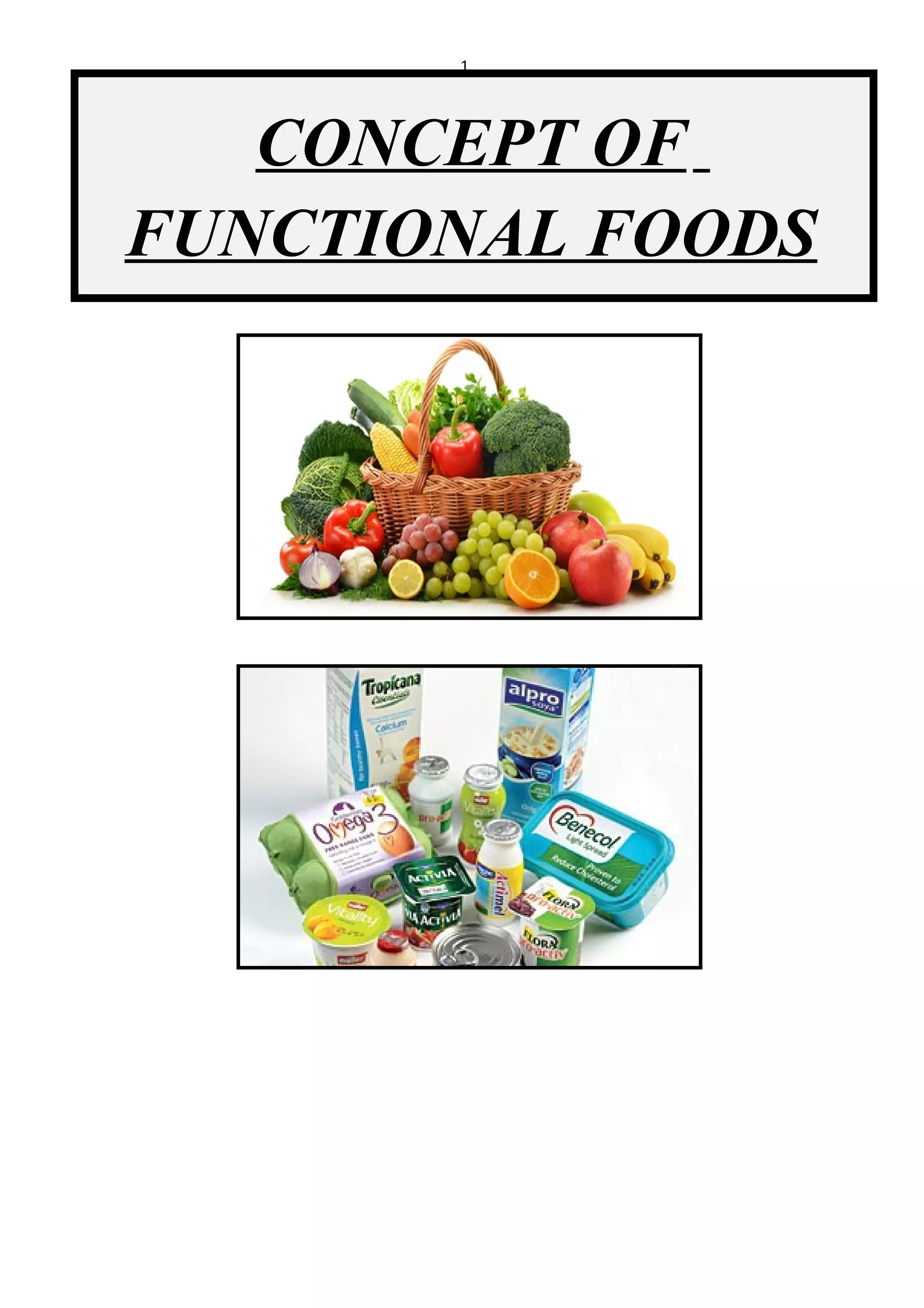 Concept of functional foods | PDF