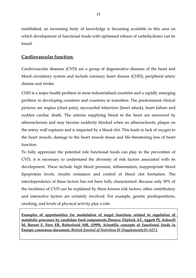 Concept of functional foods | DOC | Healthy Cooking and Eating | Food ...