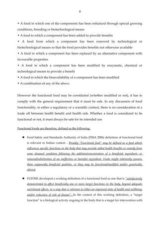 Concept of functional foods | DOC