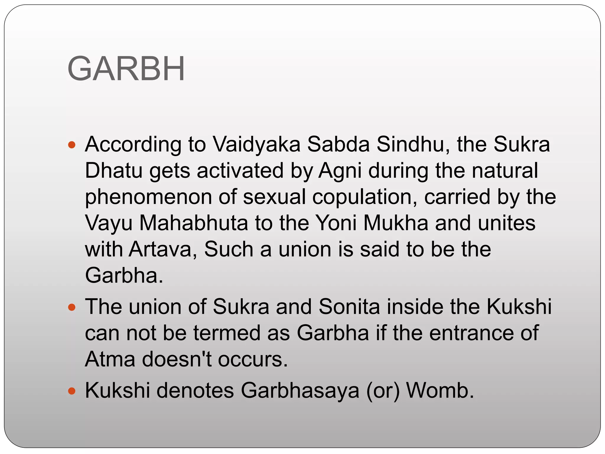 Concept of garbhadhan and garbha | PPTX