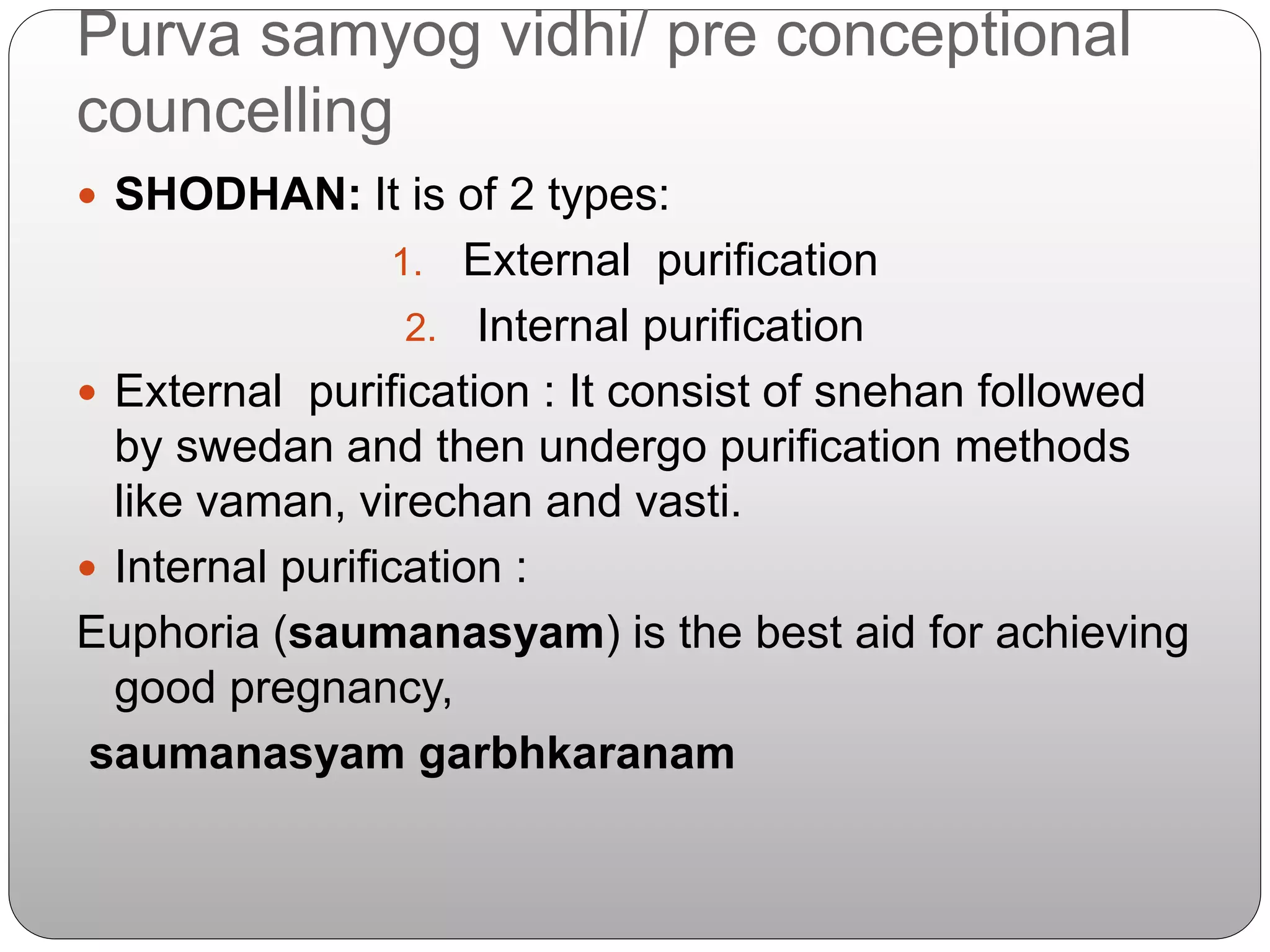 Concept of garbhadhan and garbha | PPTX