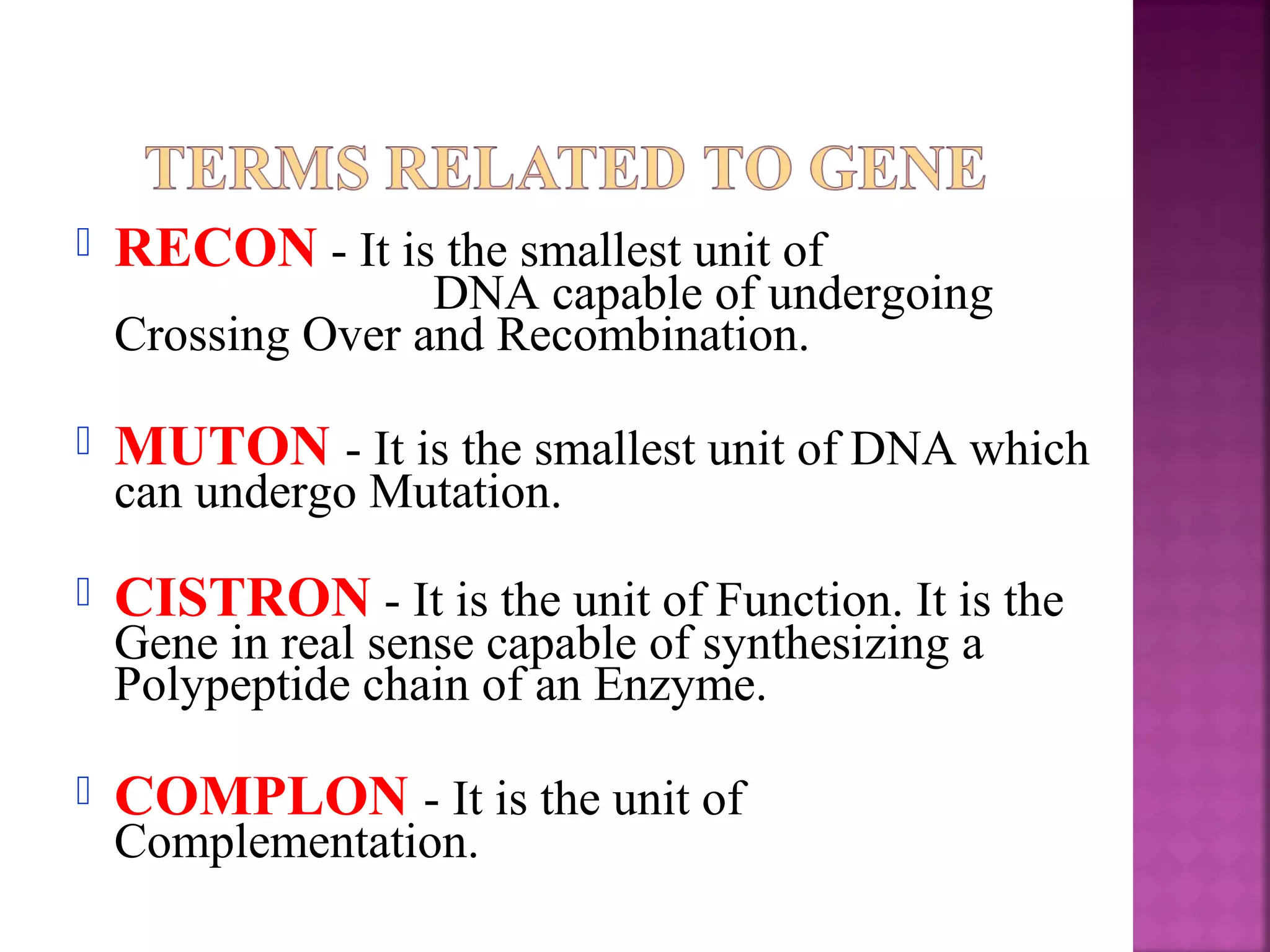 Concept of gene | PPT