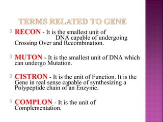 Concept of gene | PPT