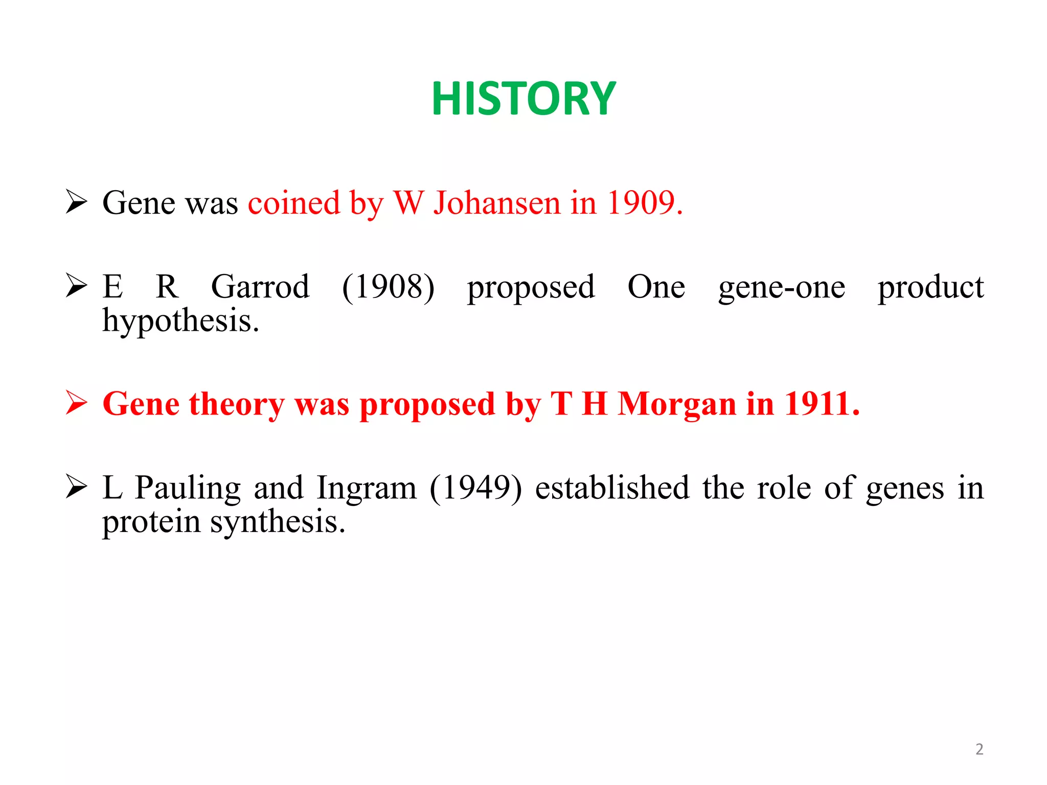 Concept of gene & ultra structure of gene | PPTX