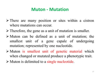 Concept of gene & ultra structure of gene | PPTX