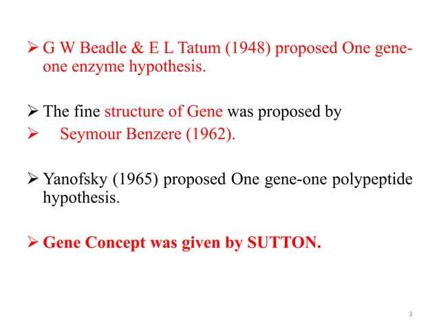 Concept of gene & ultra structure of gene | PPTX