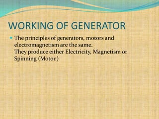 Concept of genrator | PPT