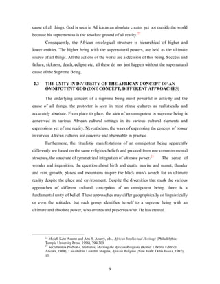 THE CONCETHE CONCEPT OF AN OMNIPOTENT GOD IN AFRICA (THE IGBO ...
