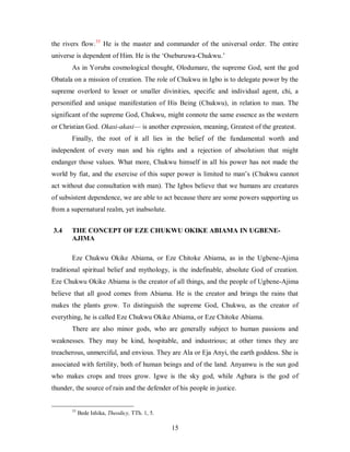 THE CONCETHE CONCEPT OF AN OMNIPOTENT GOD IN AFRICA (THE IGBO ...