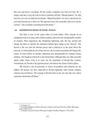 THE CONCETHE CONCEPT OF AN OMNIPOTENT GOD IN AFRICA (THE IGBO ...