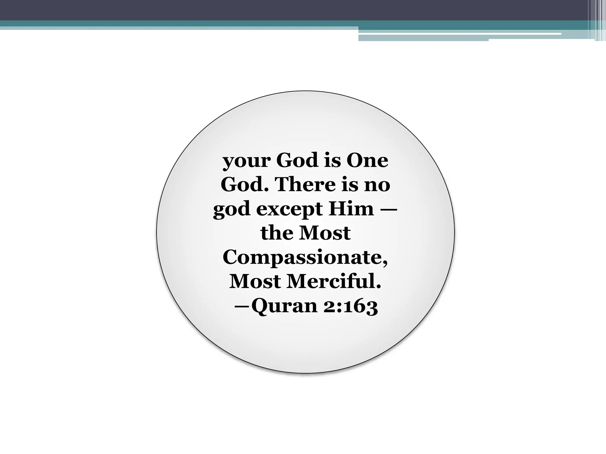 concept of God in Islam.pptx by Fouzia ajmal | PPTX