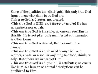 concept of God in Islam.pptx by Fouzia ajmal | PPTX