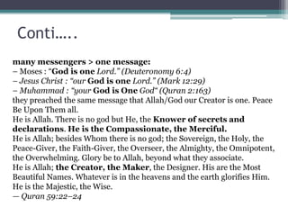 concept of God in Islam.pptx by Fouzia ajmal | PPTX