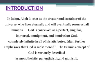 concept of God in Islam.pptx by Fouzia ajmal | PPTX