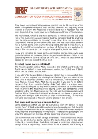 Concept of God in Major Religion | PDF