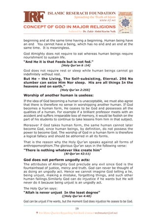 Concept of God in Major Religion | PDF