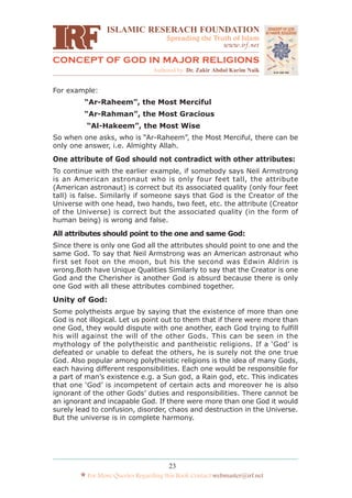 Concept of God in Major Religion | PDF