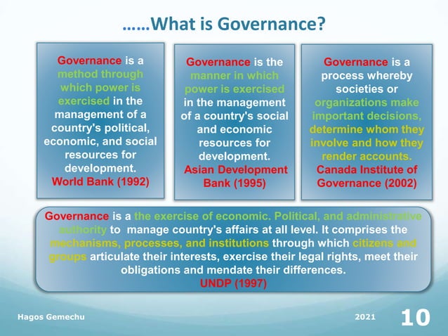 CONCEPT OF GOVERNANCE.ppt | Civic affairs | Politics