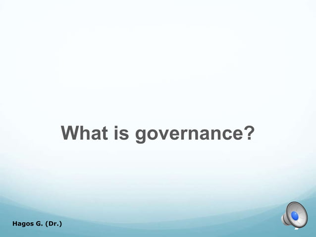 CONCEPT OF GOVERNANCE.ppt | Civic affairs | Politics