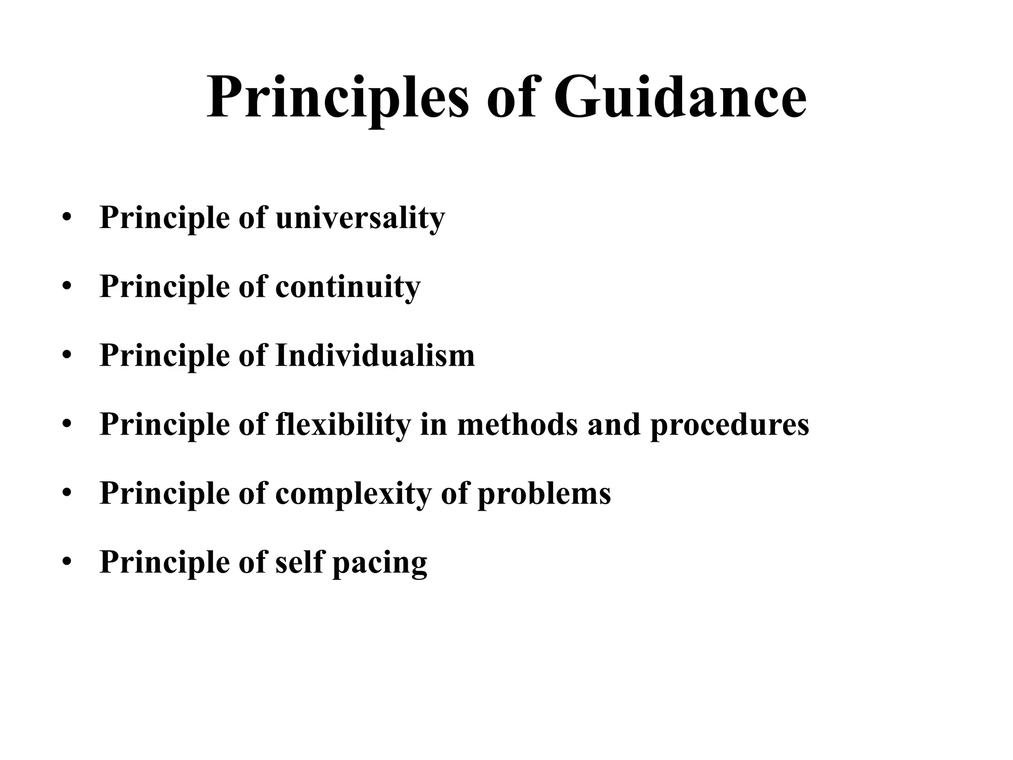 Concept of guidance | PDF