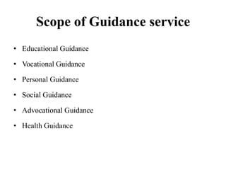 Concept of guidance | PDF | Primary Education | Education