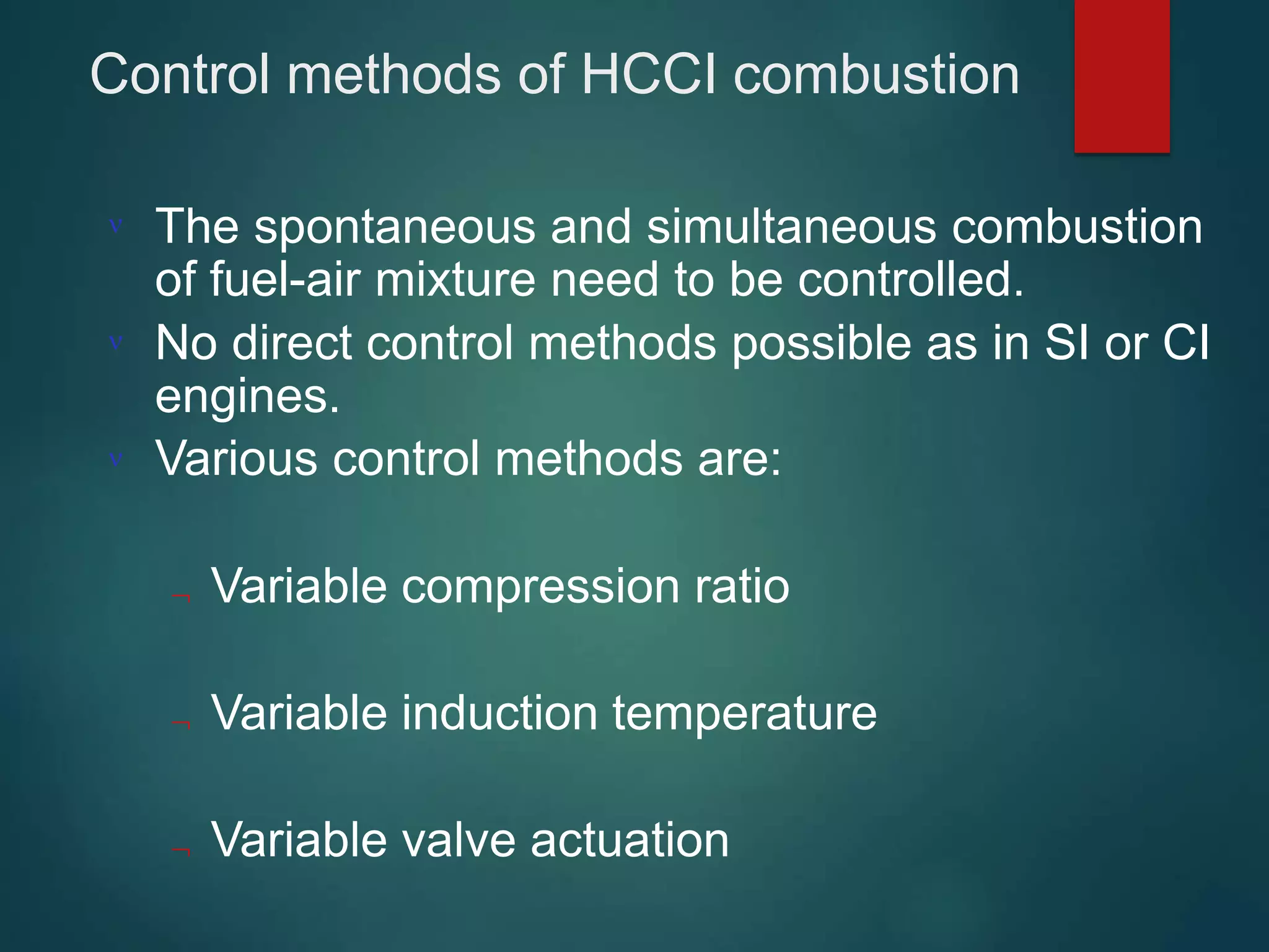 Concept of hcci engines, hybrid engines, twin spark engine, electric ...